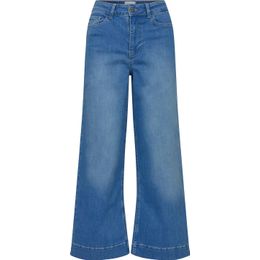 Nümph Nümph Jeans-Culotte "Nuparis", Five-Pocket, für Damen, blau, 40
