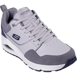 Skechers® Sneaker "Uno", Leder, Fersenlasche, für Herren, grau, 45