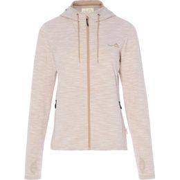 Moorhead Strechfleecejacke, Kapuze, Tunnelzug, für Damen, beige, 40