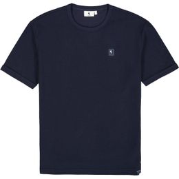 Garcia T-Shirt, Logo-Patch, für Herren, blau, L