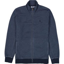 Garcia Sweatjacke, Stehkragen, Reißverschluss, für Herren, blau, XL