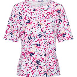 Rabe T-Shirt, Halbarm, Allover-Muster, für Damen, pink, 40