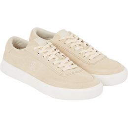 Tommy Hilfiger Sneaker, Schnürung, Leder, für Herren, beige, 42