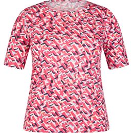 Rabe T-Shirt, Rundhals-Ausschnitt, für Damen, pink, 52