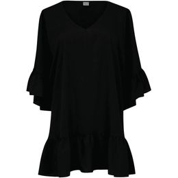 Rosa Faia Mix & Match Strandkleid "Akalani", 3/4-Arm, V-Ausschnitt, für Damen, schwarz, OneSize