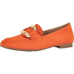 Gabor® Loafer, Zierelement, Leder, für Damen, orange, 39