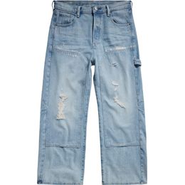 G-Star Raw Jeanshose, Destroyed-Optik, Five-Pocket, für Damen, blau, 28/32