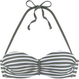Venice Beach Summer Bandeau-Top, Bügel, abnehmbare Träger, für Damen, grün, 36C