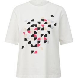 s.Oliver BLACK LABEL T-Shirt, Frontprint, für Damen, weiß, 38