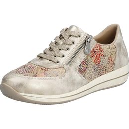 Rieker Sneaker, Reißverschluss, Mustermix, für Damen, beige, 38