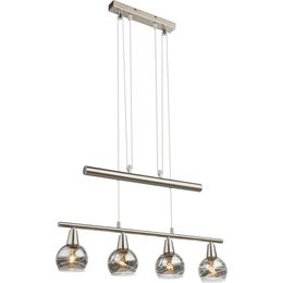 Globo Lighting - ROMAN - Hängeleuchte Metall Nickel matt, 4x E14 LED