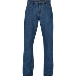 Urban Classics Bequeme Jeans Herren Organic Straight Leg Denim (1-tlg), blau