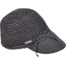 Seeberger Hut, Häkelstruktur, Emblem, für Damen, schwarz, OneSize