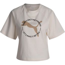 Puma® T-Shirt "Better Sportswear", Logo-Print, für Damen, beige, S