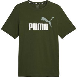 Puma® T-Shirt, Baumwolle, Logo-Print, für Herren, grün, M