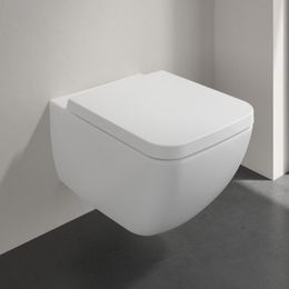 Villeroy & Boch Villeroy & Boch Collaro Wand-Tiefspül-WC, DirectFlush, mit WC-Sitz, Combi-Pack, 4626HSRW,