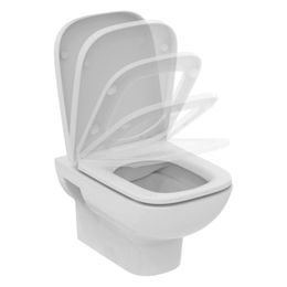 Ideal Standard i.life A Wand-Tiefspül-WC ohne Spülrand, mit WC-Sitz, T467101,