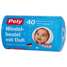 PELY Windeln Pely Clean Pely Windelbeutel 40er Rolle