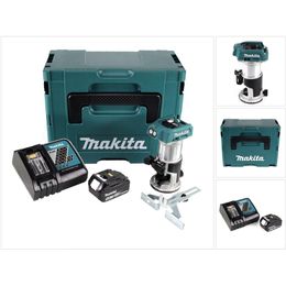 Makita Oberfräse DRT 50 RM1J Akku Multifunktionsfräse brushless 18V + 1x Akku 4