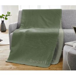 Wohndecke Bugatti Wohndecke Decke Kuscheldecke 3257-790 khaki oliv 150x200