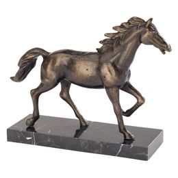 aubaho Dekofigur Skulptur Pferd 24cm Schreibtisch Statue Eisen Figur antik Stil Horse i