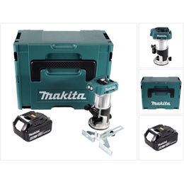 Makita Oberfräse DRT 50 G1J Akku Multifunktionsfräse brushless 18V + 1x Akku 6