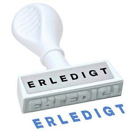 Wedo Textstempel "Erledigt"