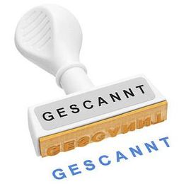 Wedo Textstempel "Gescannt"