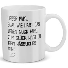 22Feels Tasse Papa Geschenk Vatertag Vater Geburtstag Kaffeetasse Männer Weihnachten