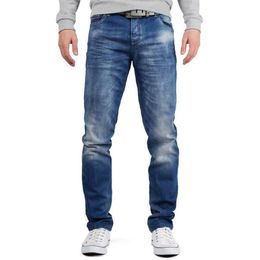 Cipo & Baxx Cipo & Baxx Slim-fit-Jeans Casual Hose BA-CD319B mit lässiger Waschung