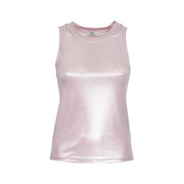 Influencer Top 'Laminated' Damen Gr&ouml;&szlig;e XS pink