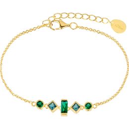 s.Oliver Damen Armband, 925er Silber, gold, 99