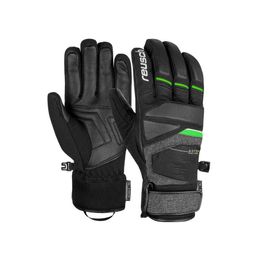 Reusch Skihandschuhe Storm R-TEX XT met echte leer, grün|schwarz