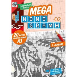 Mega-Nonogramm 02, 20 Teile.Bd.2 - Conceptis Puzzles, Gebunden