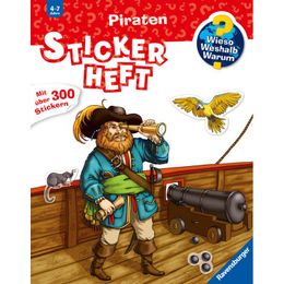 RAVENSBURGER VERLAG Wieso? Weshalb? Warum? Stickerheft: Piraten, Kartoniert (TB)