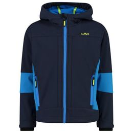 CMP - Boy's Jacket Fix Hood Softshell - Softshelljacke Gr 92 blau