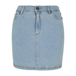 Urban Classics Jerseyrock Damen Ladies Organic Stretch Denim Mini Skirt (1-tlg), blau