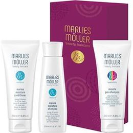 Marlies Möller Marlies Möller Beauty Haircare Marine Moisture Geschenkset Marine Moisture Shampoo 200 ml + Marine Moisture Conditioner 200 ml + Micelle Pre-Shampoo 200 ml