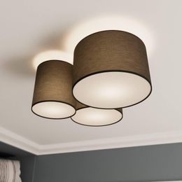 LINDBY Laurenz Deckenlampe, 3-fl., grau