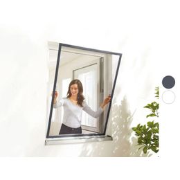 Livarno Home Fenster-Insektenschutz, 100 x 120 cm, Alu-Rahmen