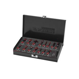 Parkside PERFORMANCE® Fräserbit-Set, für Oberfräse, 15-teilig PPFB 15 A1