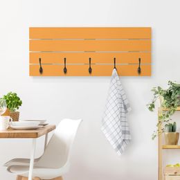 Bilderwelten Wandgarderobe einzigartig Unifarben Flurgarderobe - Mango - Deko Garderobenpaneel Flur