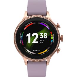 Fossil Damen Touchscreen-Smartwatch "FTW6080", lila