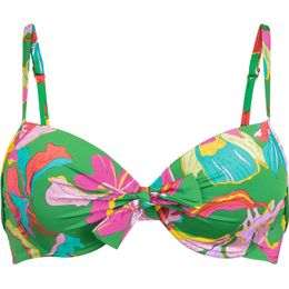 Rosa Faia Sunny Greens Bikini-Oberteil, Bügel, Schleife, für Damen, grün, 42B