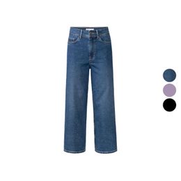 Esmara® Damen Jeans, Wide Leg, moderne Knöchellänge