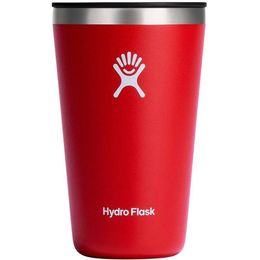 Hydro Flask Coffee-to-go-Becher 16 OZ ALL AROUND TUMBLER, Edelstahl, doppelwandige TempShield™-Vakuumisolierung, rot