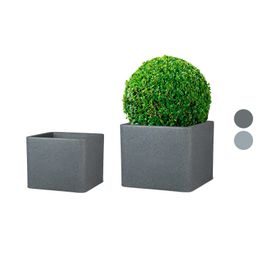 Scheurich Pflanzgefäß »Cube«, Kunststoff, quadratisch, dickwandig