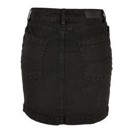 Urban Classics Jerseyrock Damen Ladies Organic Stretch Denim Mini Skirt (1-tlg), schwarz