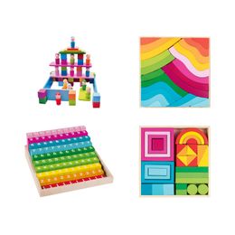Playtive Holz Regenbogen-Sets, nach Montessori-Art