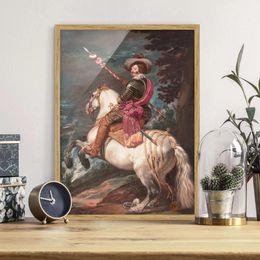 Bild mit Rahmen Der Herzog der Donuts - gerahmte Wandbilder Print Kulinarisch Kunstdruck Vintage Tiere K&uuml;che Esszimmer Wohnzimmer Schlafzimmer Braun